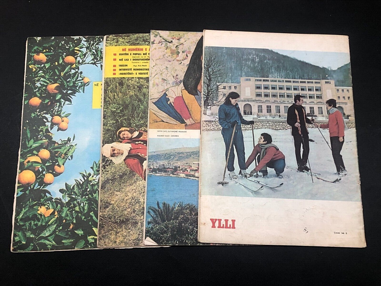 old 11 albanian YLLI magazines books-Enver Hoxha-communism time ...