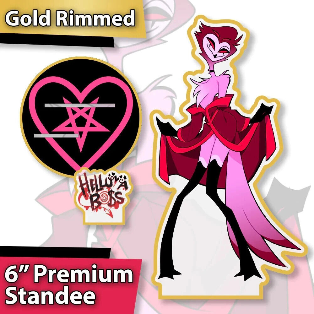 Helluva Boss Pin-Up Stolas Gold Edged Acrylic Standee Stand Figure ...
