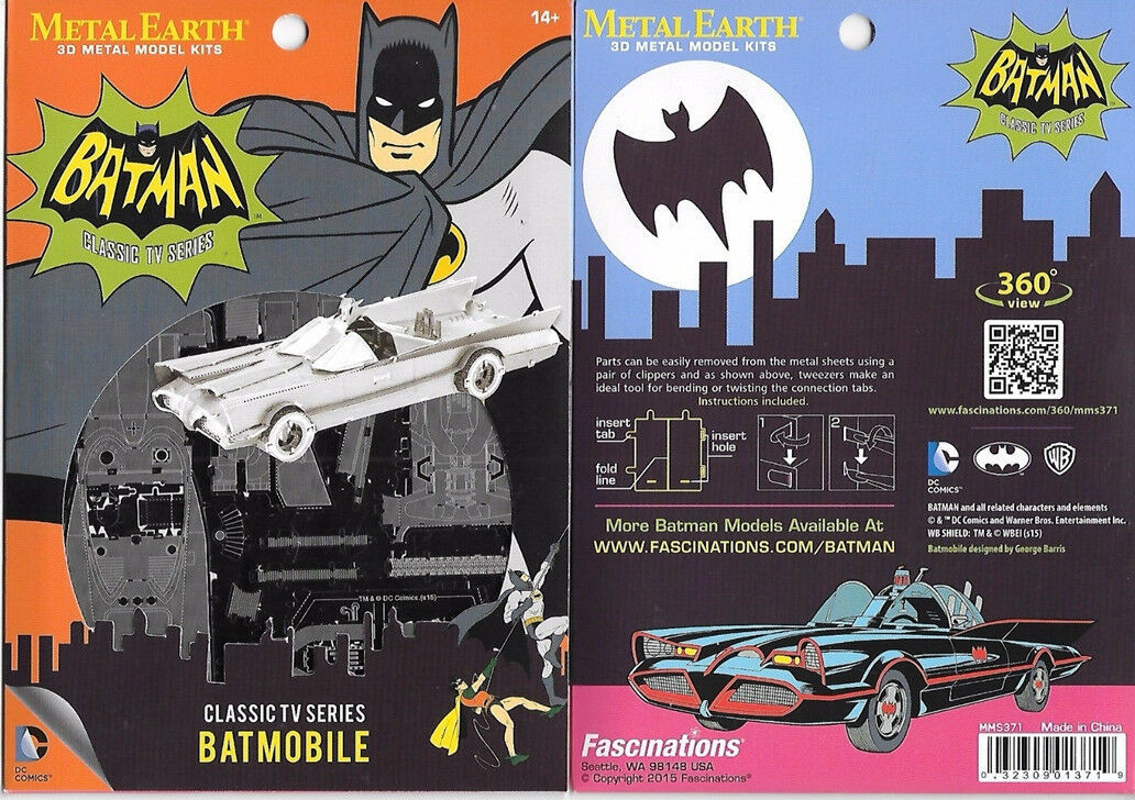 Batman Classic TV Series Batmobile Metal Earth 3-D Laser Cut Steel ...