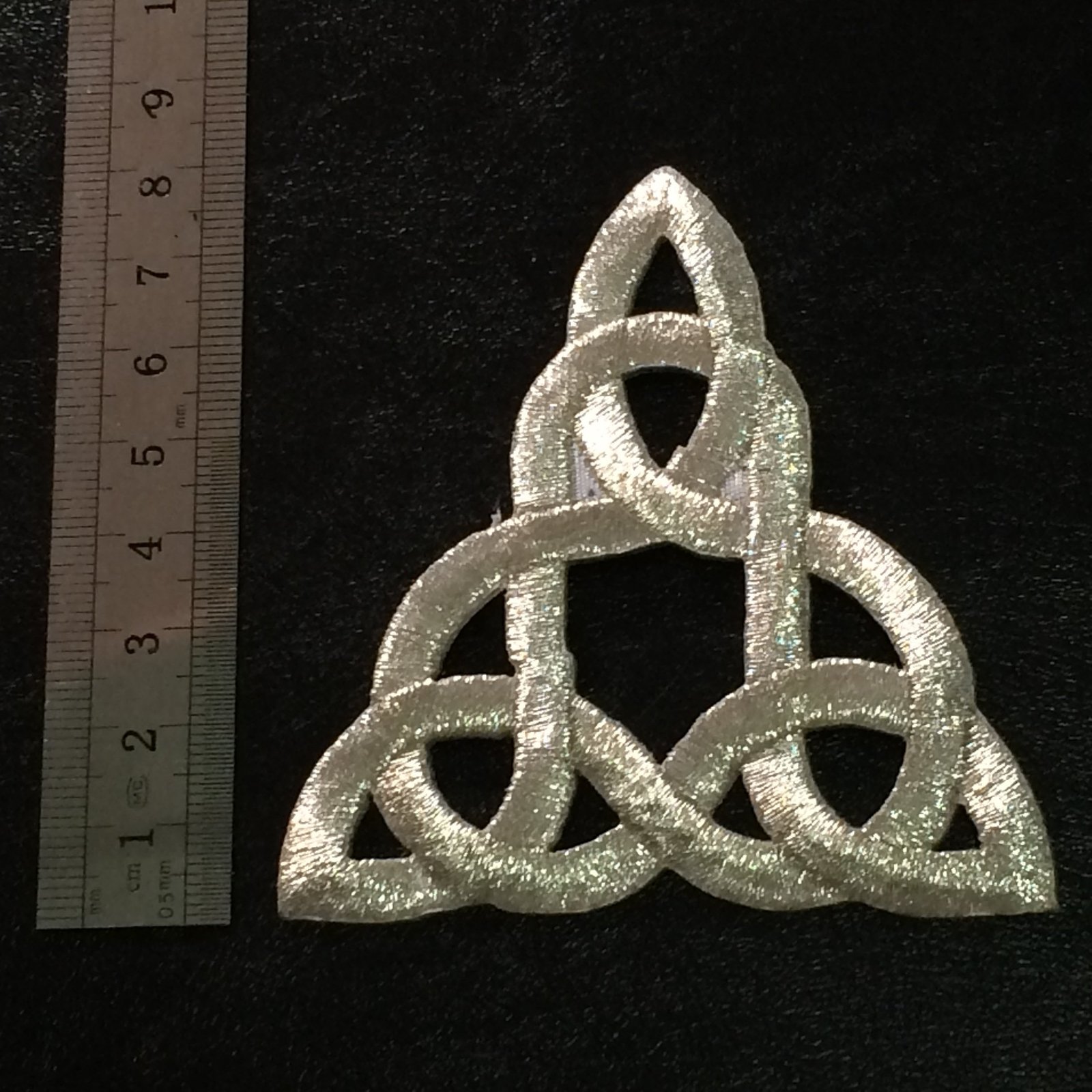 Trinity Celtic Knot Embroidered Patch Stencil Appliques Triquetra Iron ...