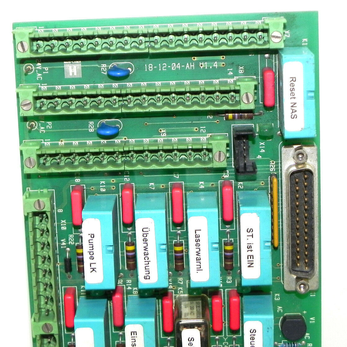 HASS LASER 18-12-04-AH V1.4 CONTROL BOARD 181204AH, 18-12-04-00/01, 18 ...