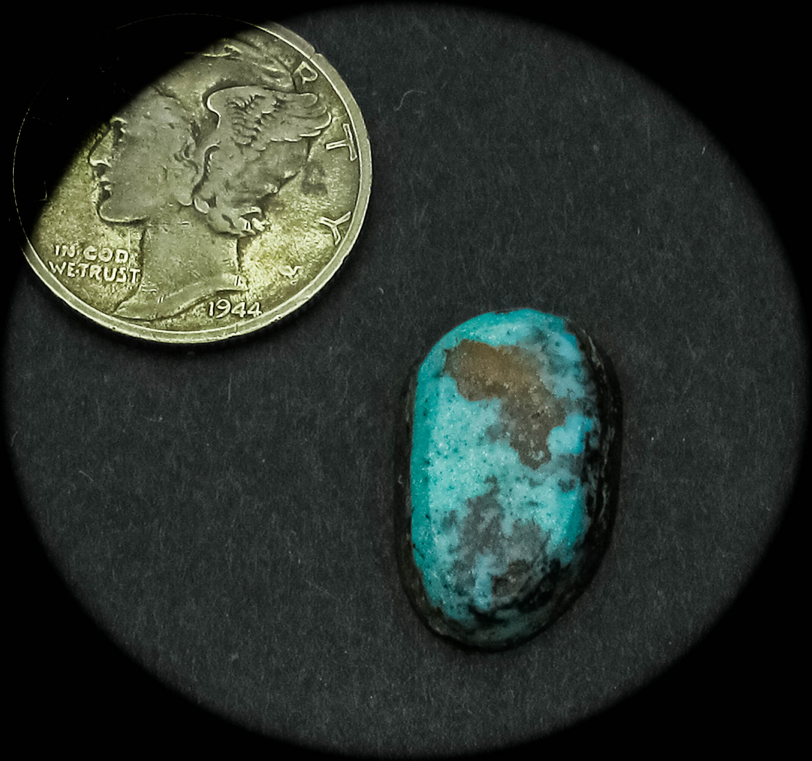 6.0 cwt. Rare Vintage Smokey Bisbee Turquoise Cabochon - Loose Diamonds ...