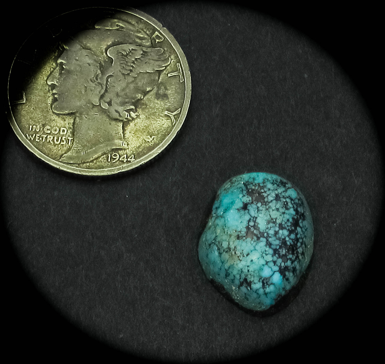 5.0 cwt. Rare Vintage Bisbee Turquoise Cabochon - Loose Diamonds ...