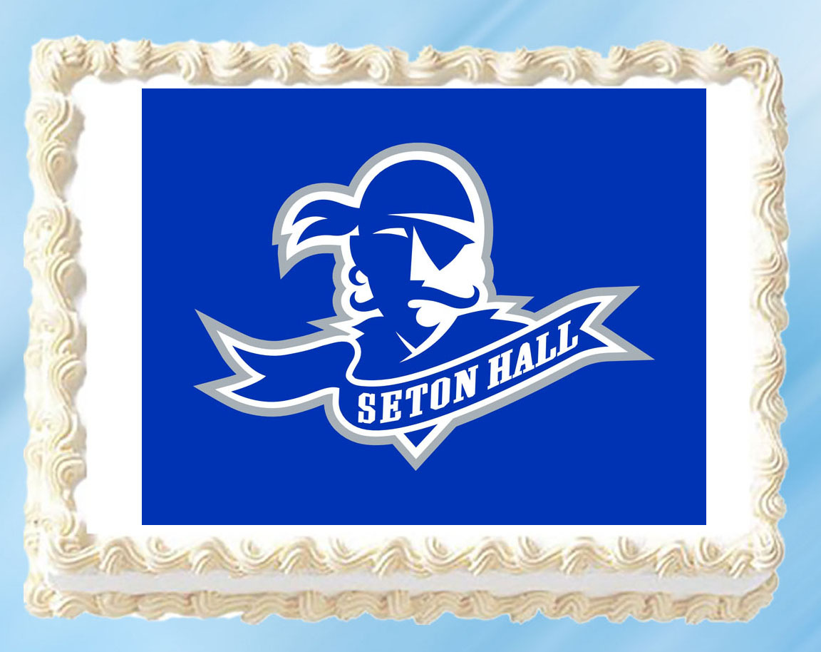 Seton Hall Edible Image Topper Cupcake Frosting 1/4 Sheet 8.5 x 11 ...