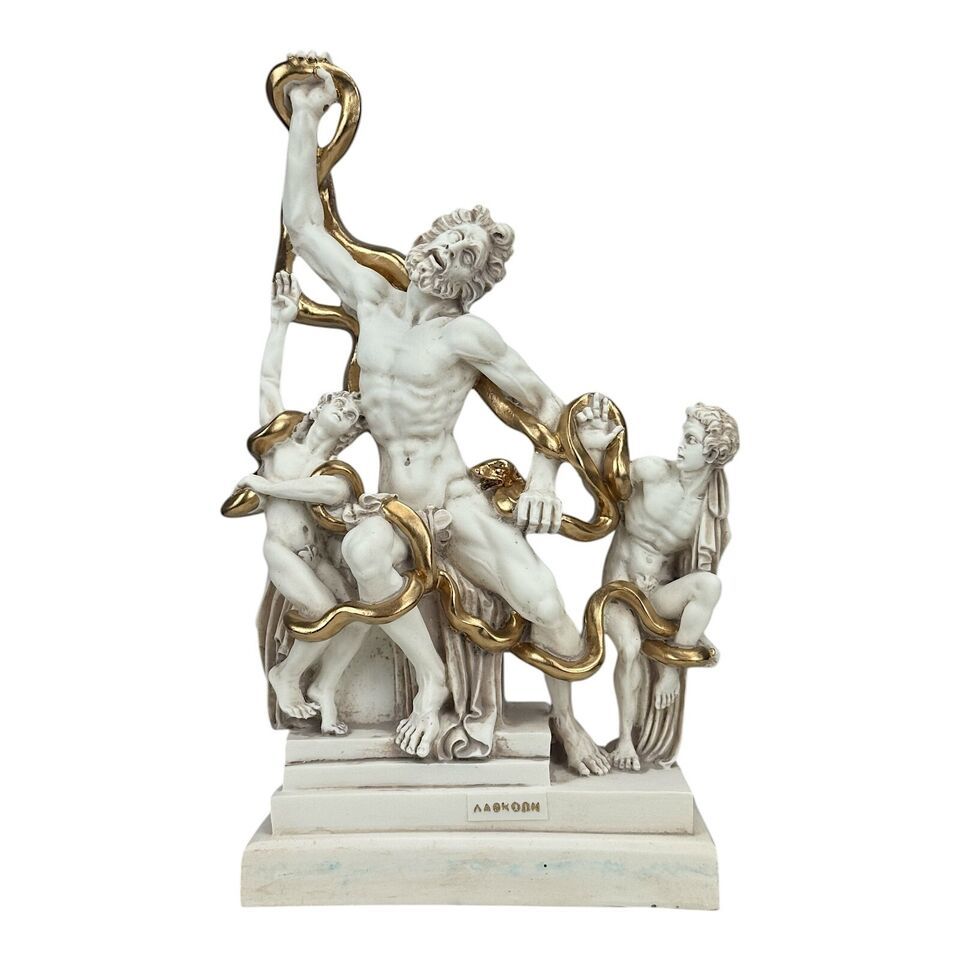 Laocoön & Sons Serpents Vatican Museum Greek Roman Cast Marble Grey ...