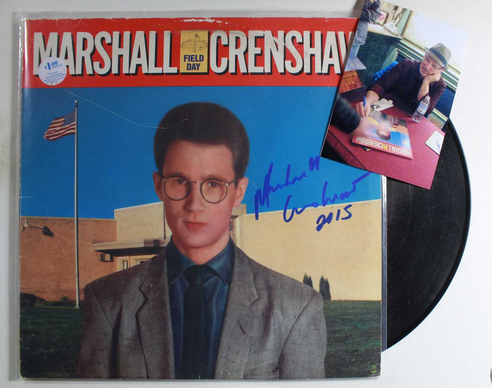 Marshall Crenshaw Signed Autographed Record Album w/ Proof Photo - Records
