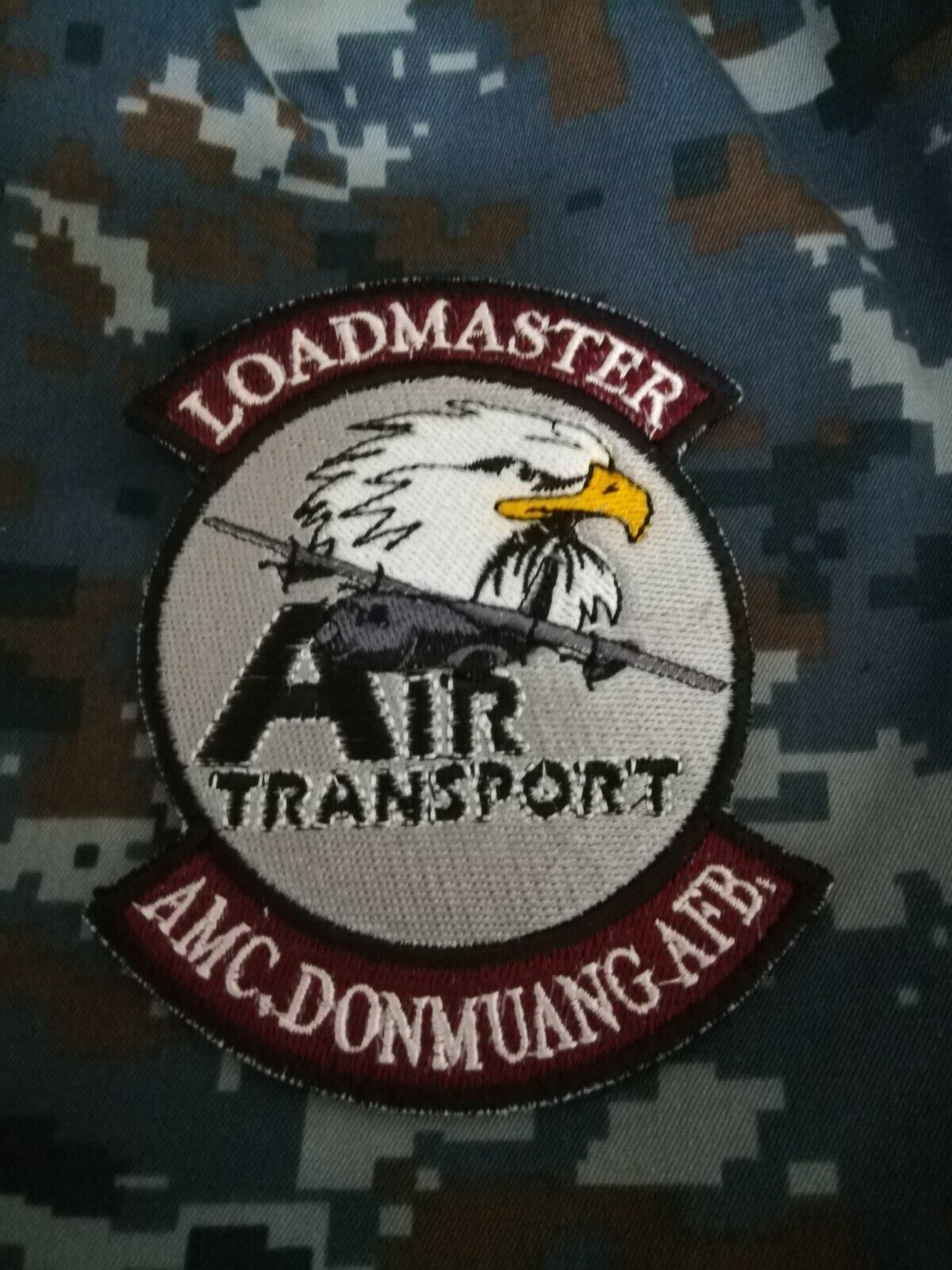 LOADMASTER AIR TRANSPORT AMC DONMUANG AFB Thai Air Force Patch Original ...