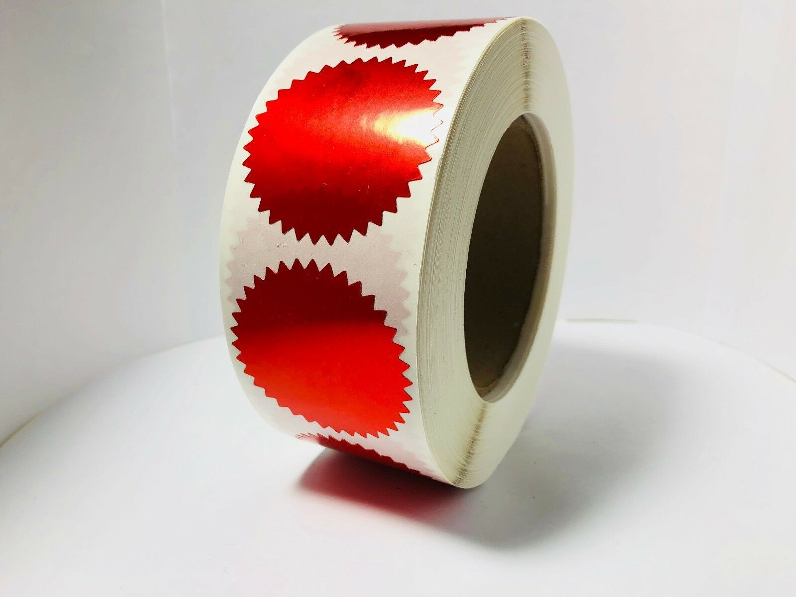 Shiny Red Foil Notary & Certificate Seals, 2 Inch Burst, Roll of 1,000 ...