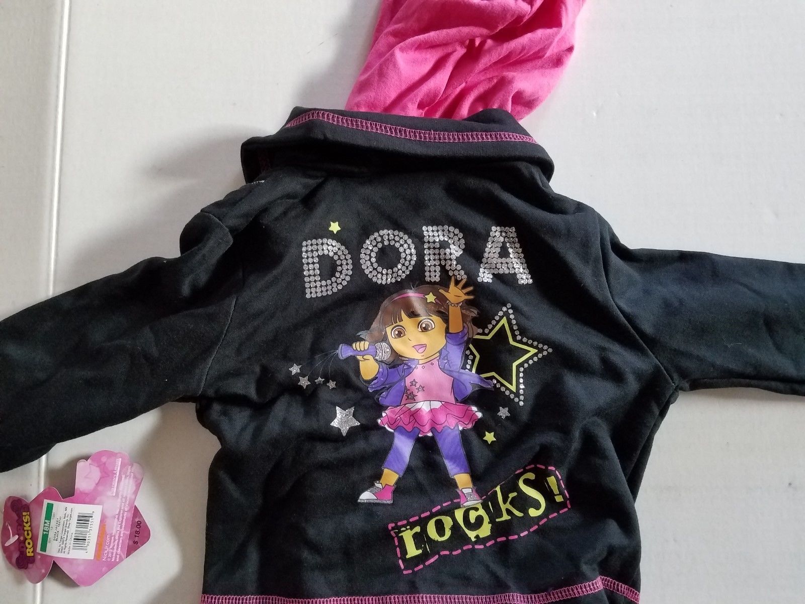 Girls Infant Nickelodeon Dora Rocks Jacket Glittery Size 12M 18M NWT ...
