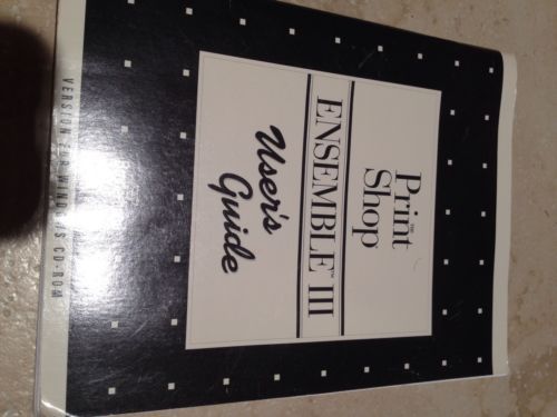 print shop ensemble III users guide softcover and 12 similar items