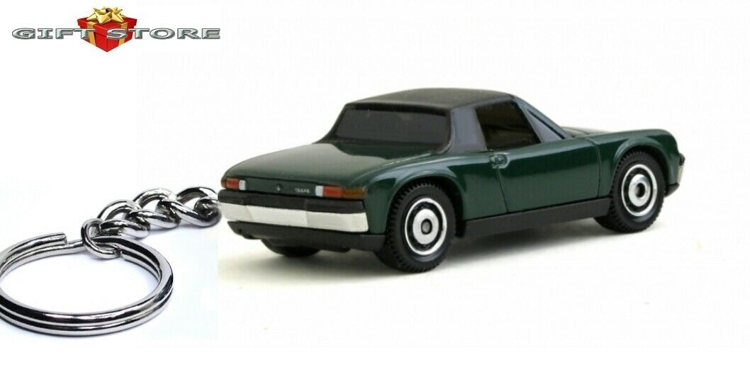 RARE KEYCHAIN GREEN BLACK PORSCHE 914/6 TARGA NEW CUSTOM Ltd EDITION ...