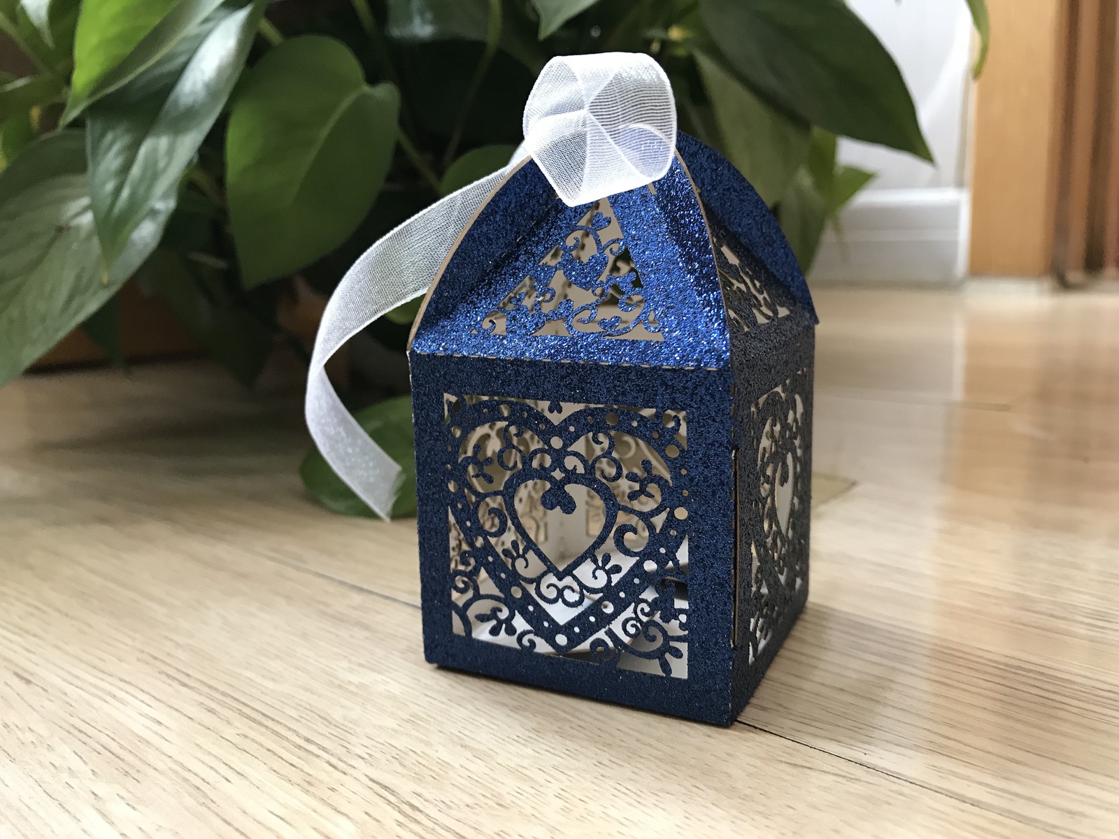 Small Gift Packaging Boxes,Glitter Paper Box,100pcs Laser Cut Wedding ...