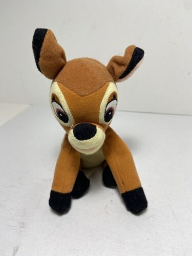 The Disney Store Bambi Deer Fawn 6 Inch Bean Bag Plush Stuffed Animal ...