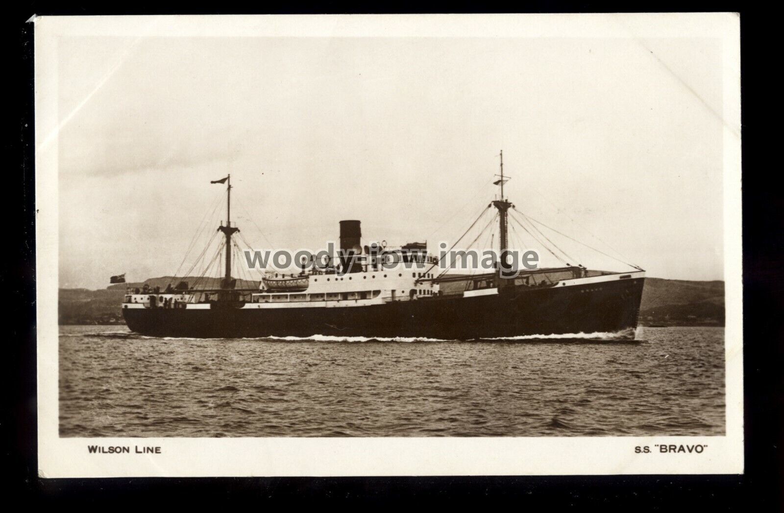 ca0651 - Wilson Line Cargo Ship - Bravo , built 1947 - postcard - Non ...