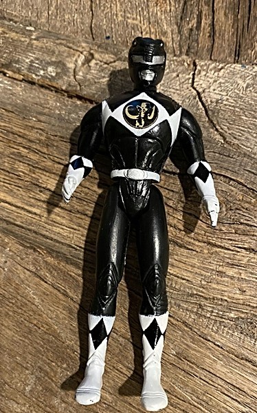 McDonalds Mighty Morphin Power Rangers Toy Black Ranger 1995 - Action ...