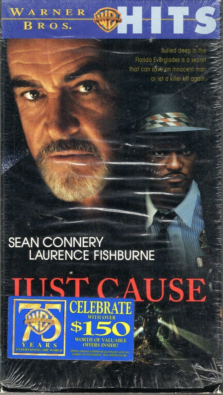 Just Cause VINTAGE VHS Cassette Sean Connery Laurence Fishburne - VHS Tapes