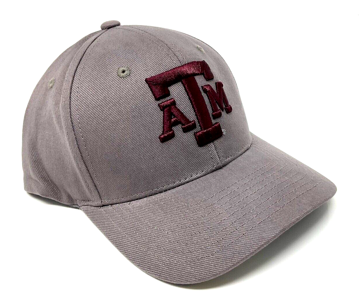 TEXAS A&M UNIVERSITY AGGIES LOGO DARK GREY ADJUSTABLE CURVED BILL HAT ...