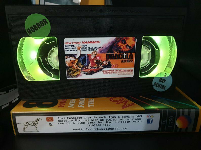 Retro VHS Lamp,Dracula A.D. 1972,Night Light!Amazing Gift Idea For Any ...