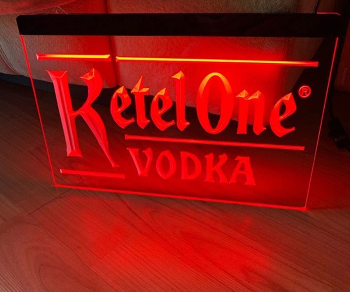 Ketel One Vodka Led Neon Sign Hang Signs, Wall Home Decor, Bar, Pub ...