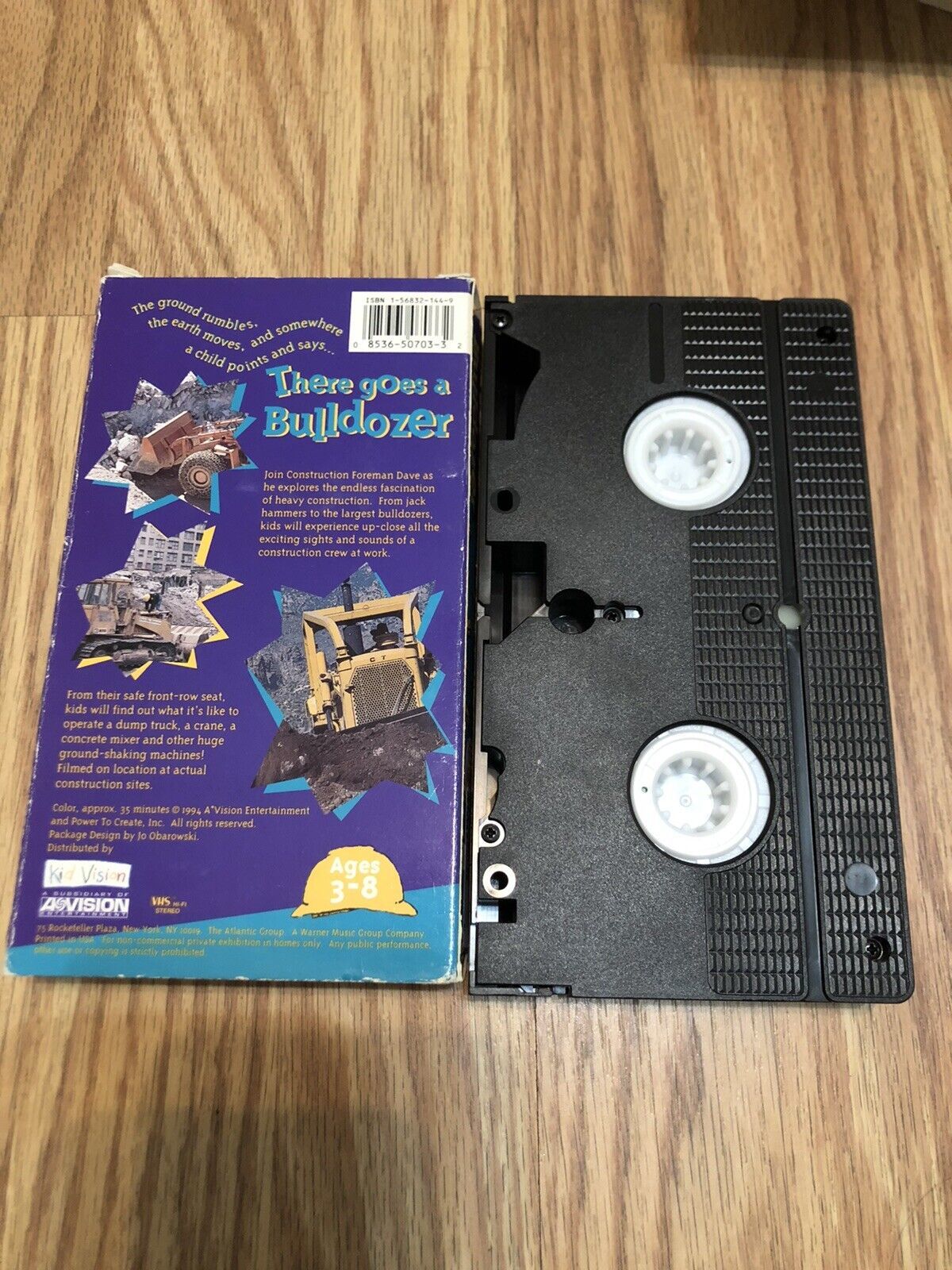KID VISION - THERE GOES A BULLDOZER VHS VIDEO, LIVE ACTION DUMP TRUCKS ...