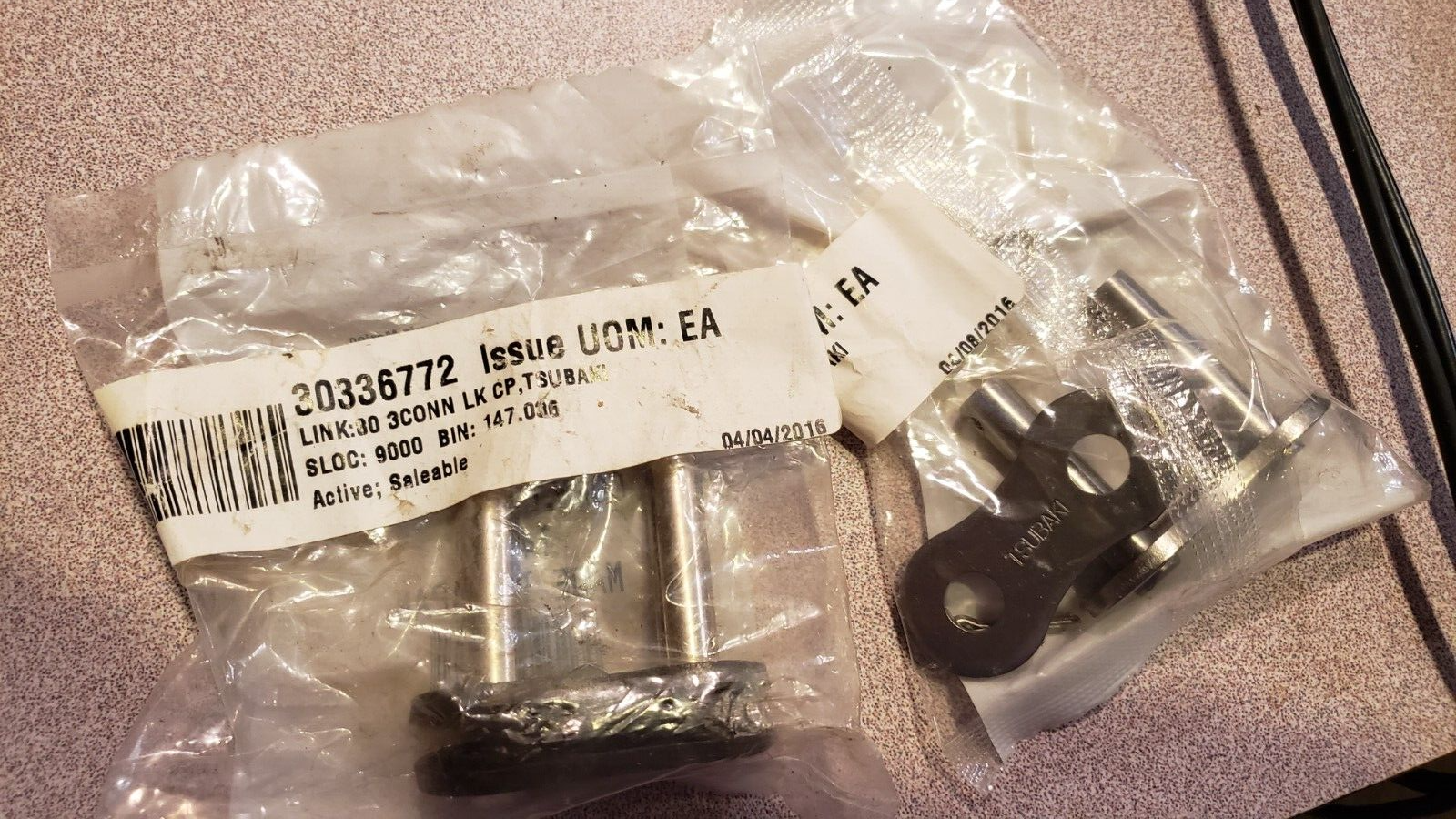 NEW LOT of 2 Tsubaki Roller Conveyor Chain Link Kit # 80 CONN LK / RD80 ...