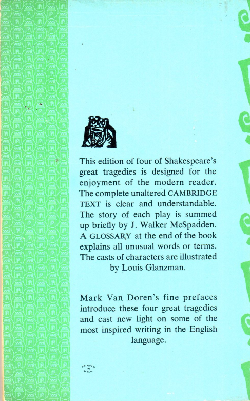 William Shakespeare-Four Tragedies-Romeo &Juliet, Macbeth,Julius Caesar ...