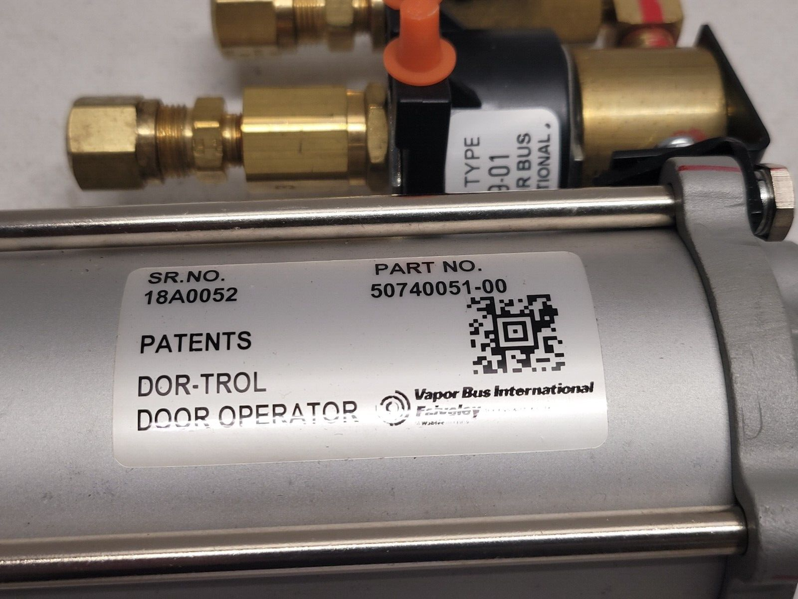 Vapor Dor-Trol Pnuematic Air Door Cylinder Opener 24vDC 50740051-00 ...