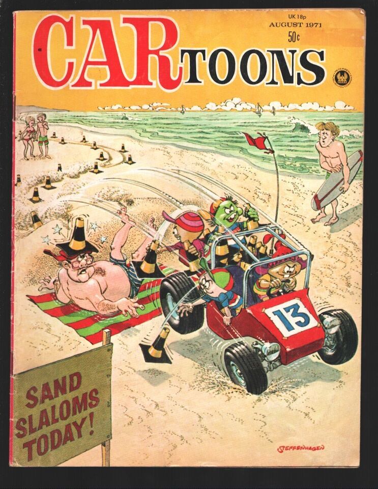 CARtoons #60 1971-Petersen-Race car & hot rod gags-jokes-comics-VG ...