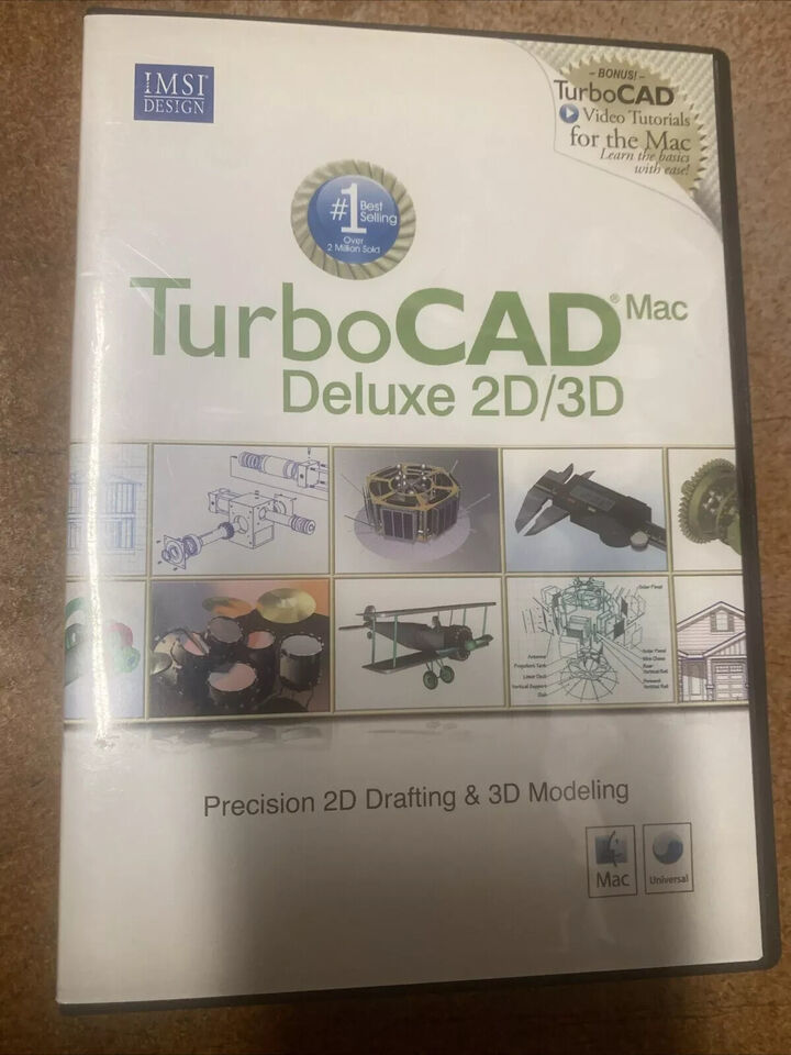 IMSI DESIGN TurboCAD Deluxe MAC 2D/3D Precision 2D Drafting & 3D Modeling - Web & Desktop Publishing