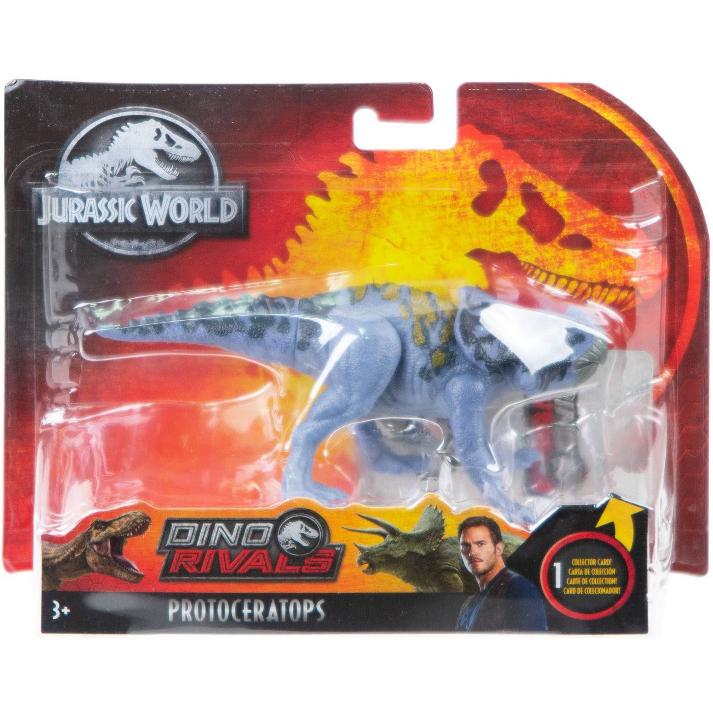 Jurassic World Attack Pack - Dino Rivals Blue Protoceratops - TV, Movie ...