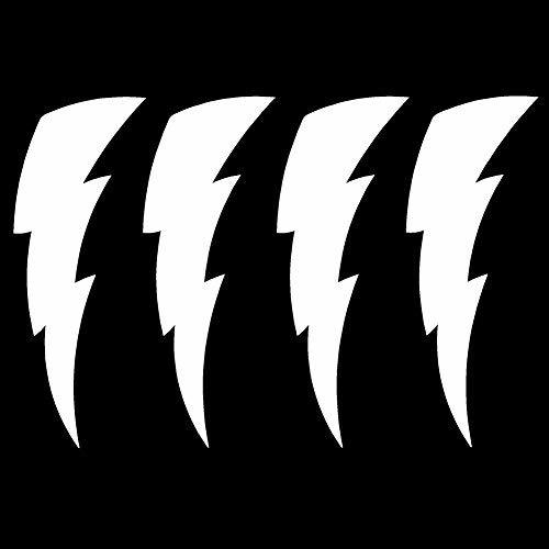 LIGHTNING BOLTS 4 PACK V2 Vinyl Decal by stickerdad - size: 3", color ...