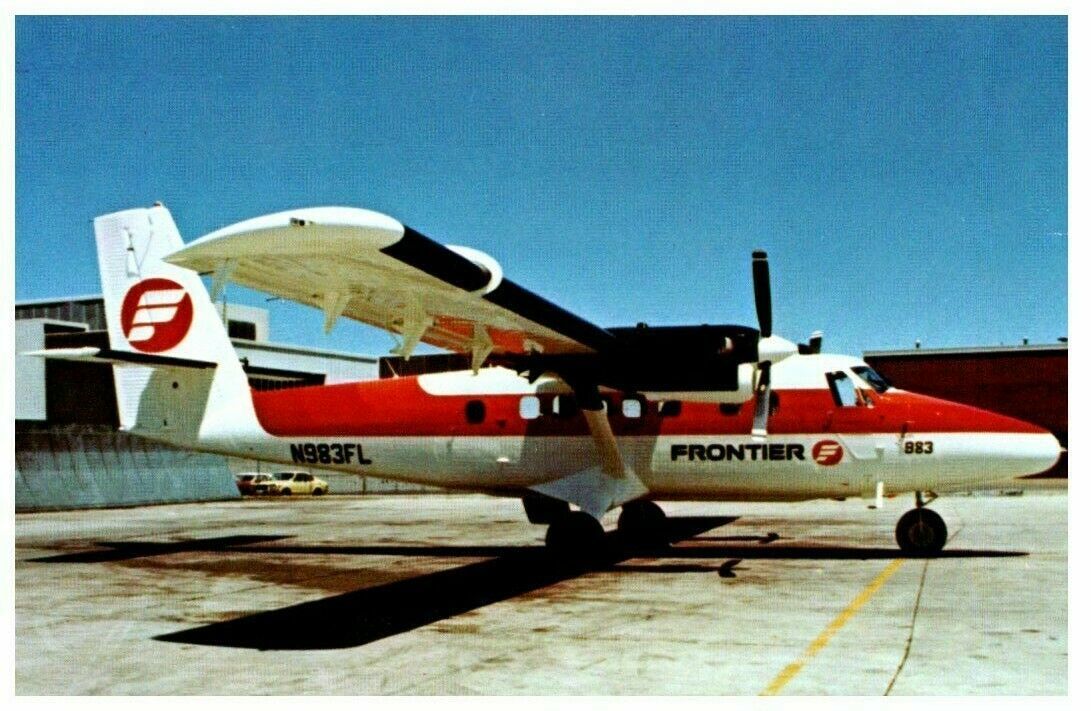 Frontier Airlines De Havilland Twin Otter Airplane Postcard - Non ...