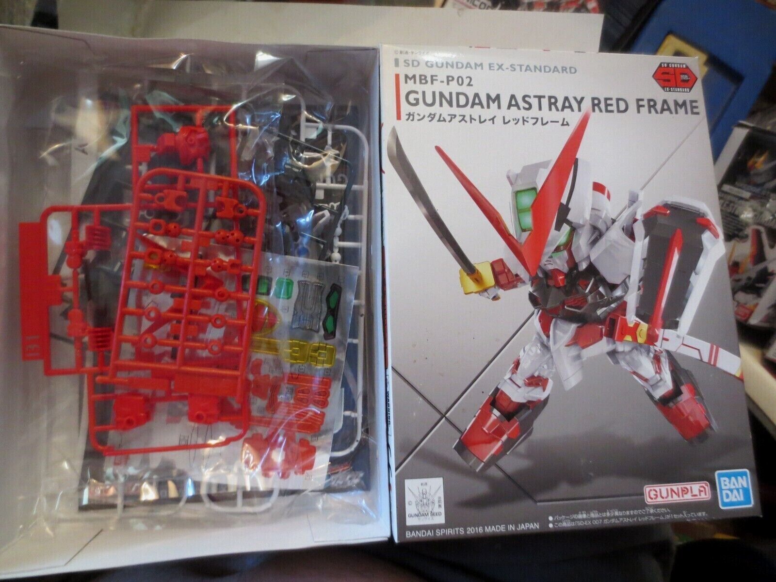 BANDAI Gundam Astray Red Frame SD Ex-Standard MBF-P02 model kit Unbuilt ...