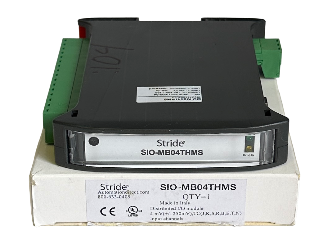 NEW AUTOMATION DIRECT STRIDE SIO-MB04THMS / SIOMB04THMS 4-CHNL TC/IN MODULE ENet - PLC Input ...