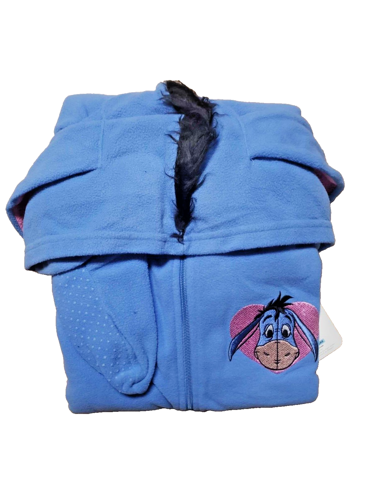 Disney Eeyore Footed Ladies Pajamas Hooded Winnie Pooh Cute Blue One ...