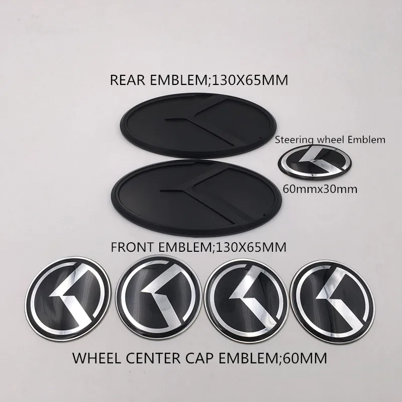 Black Carbon Fiber K Flight Logo Sticker Set Hood Trunk Wheel Cap Horn ...