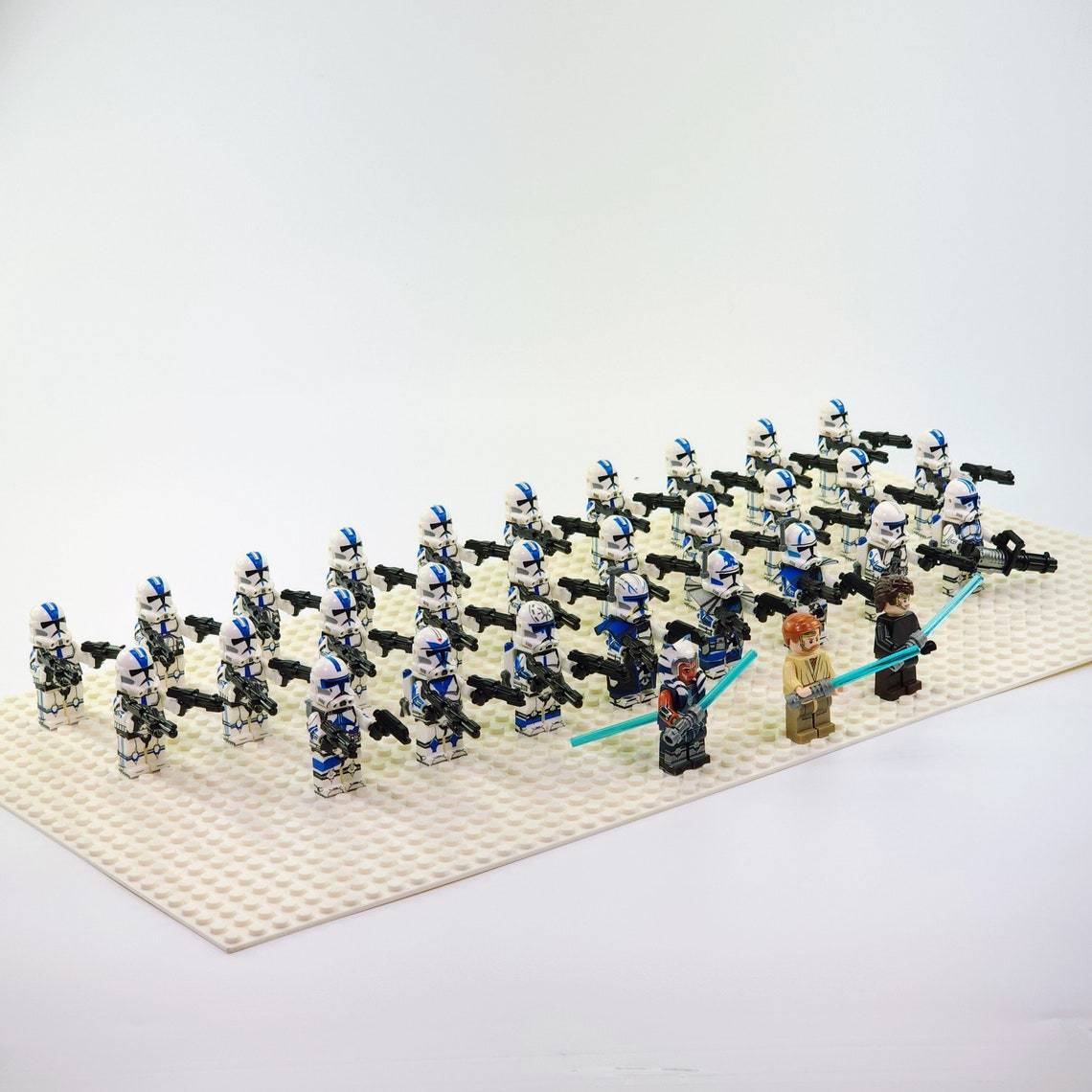 31pcs Star Wars 501st Legion Obi-Wan Anakin Ahsoka Captain Rex Fives ...