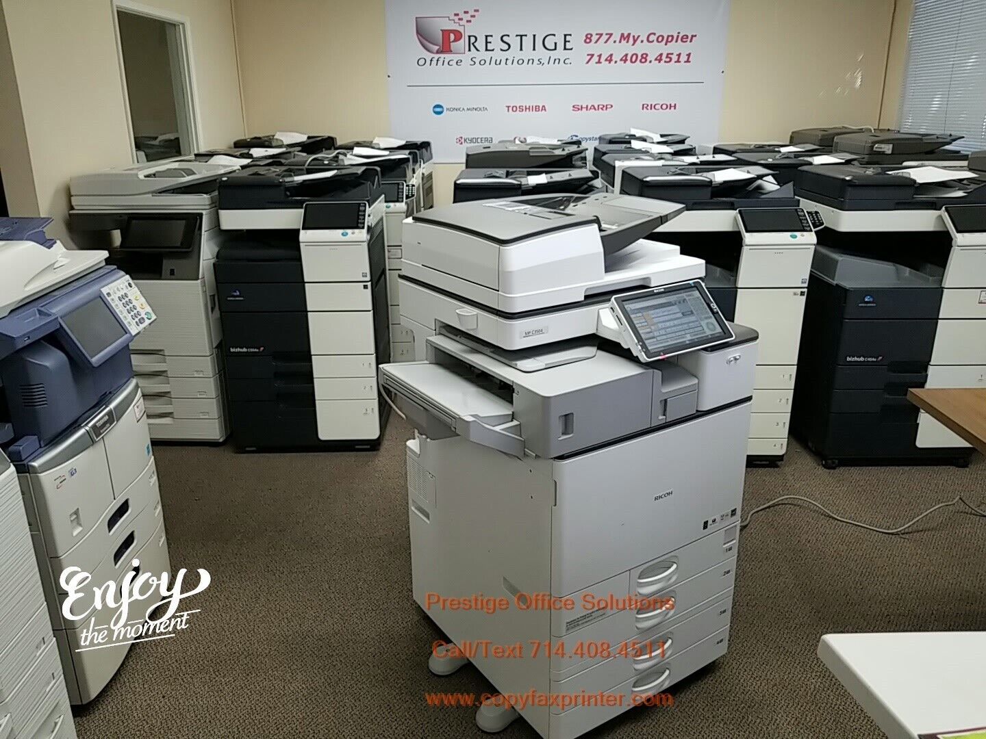 Ricoh MP C3504 Color Copier Printer Scanner- Low Meter Count! - Copiers