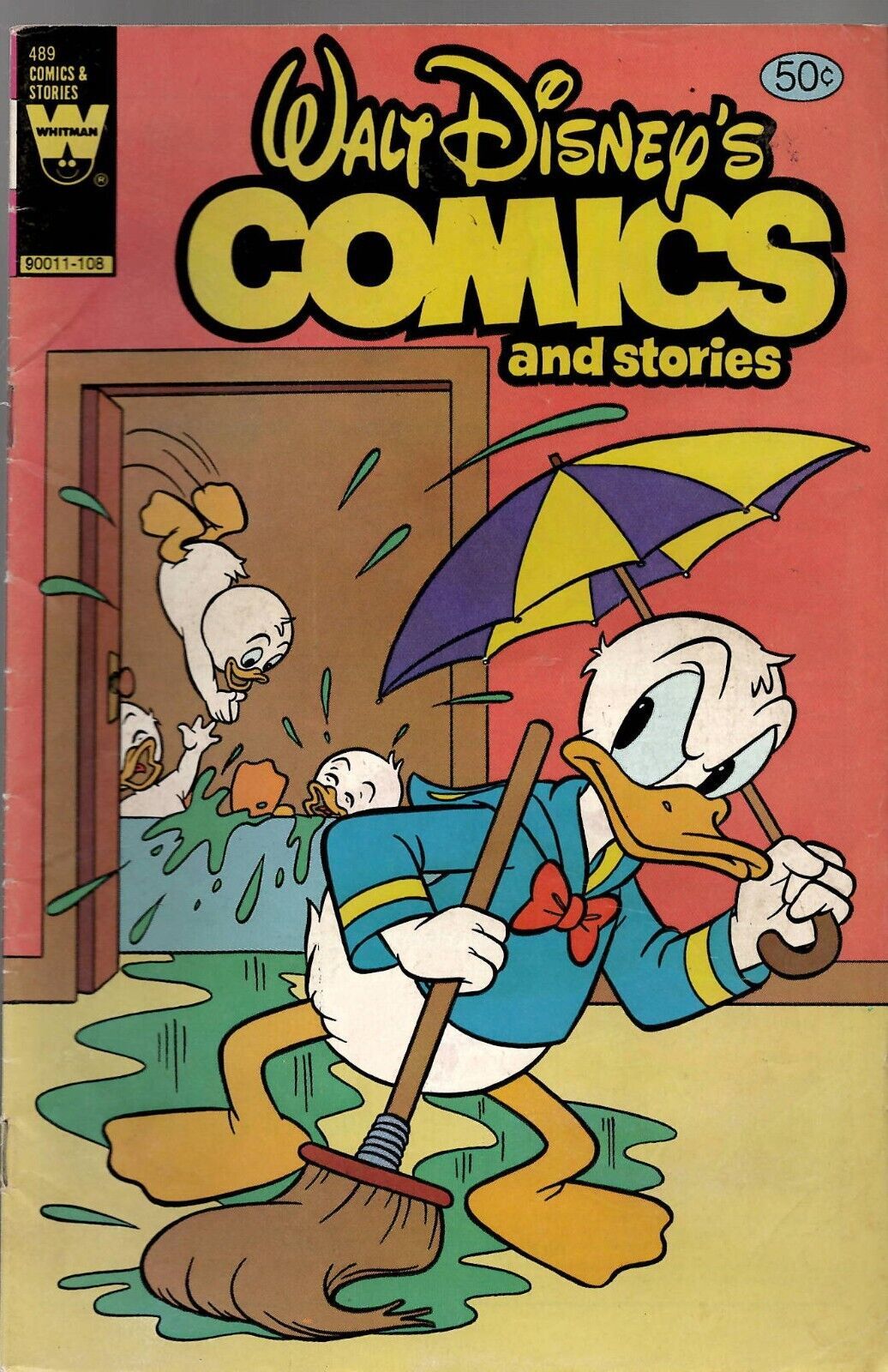 Walt Disney Comics and Stories #489 VINTAGE Whitman Comics Donald Duck ...