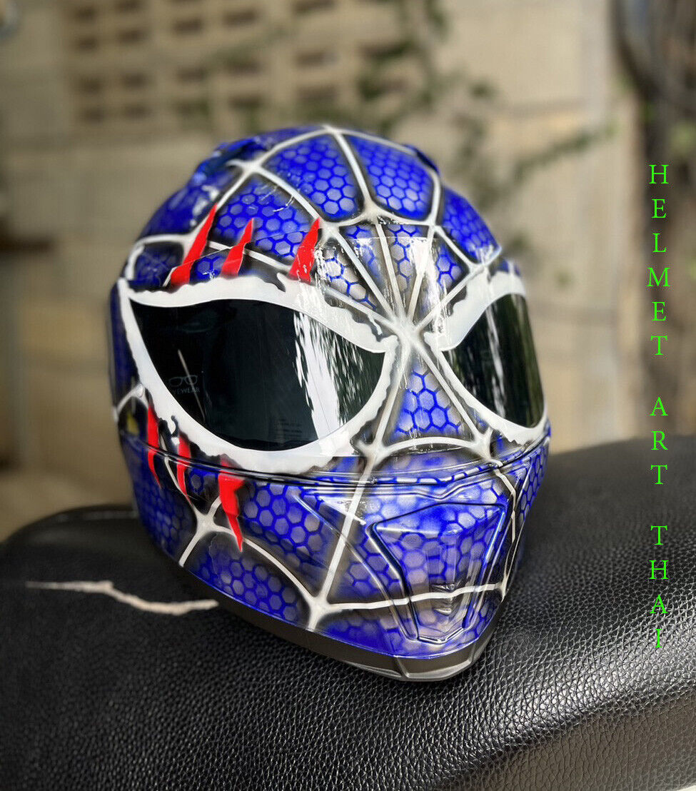 VENOM- SPIDERMAN CUSTOM MOTORCYCLE HELMET - Motorcycle & Powersport Helmets