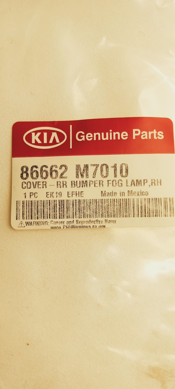 New OEM Rear Bumper Trim Bezel 2019-2021 Forte 86662-M7010 RH Gloss ...