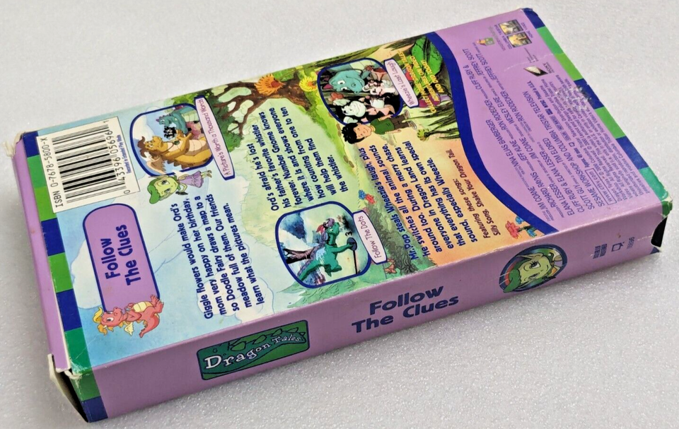 Dragon Tales Follow The Clues 3 Episodes (VHS, 2000) - VHS Tapes