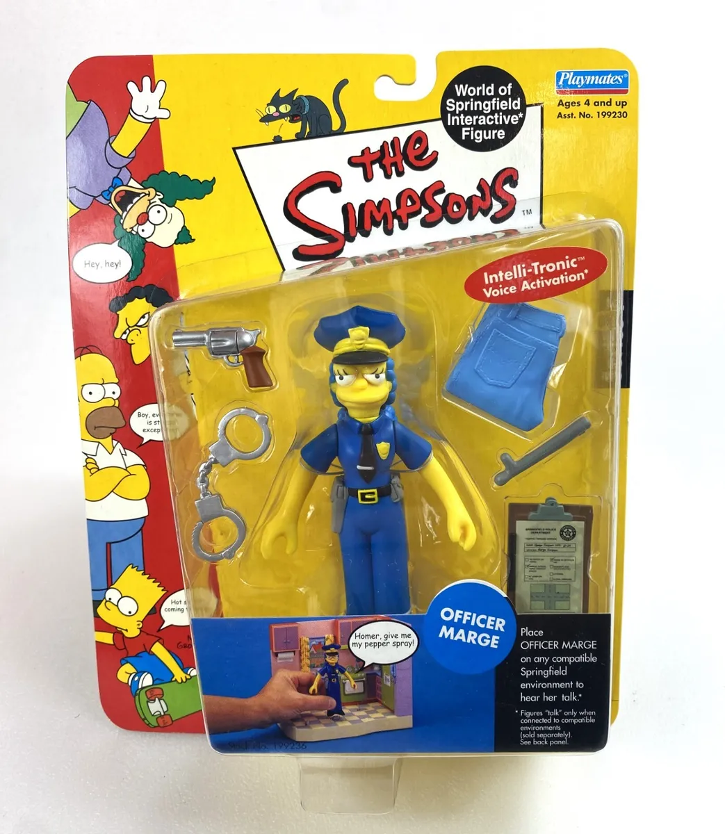 The Simpsons Officer Marge Series 7 Playmates World Of Springfield ...