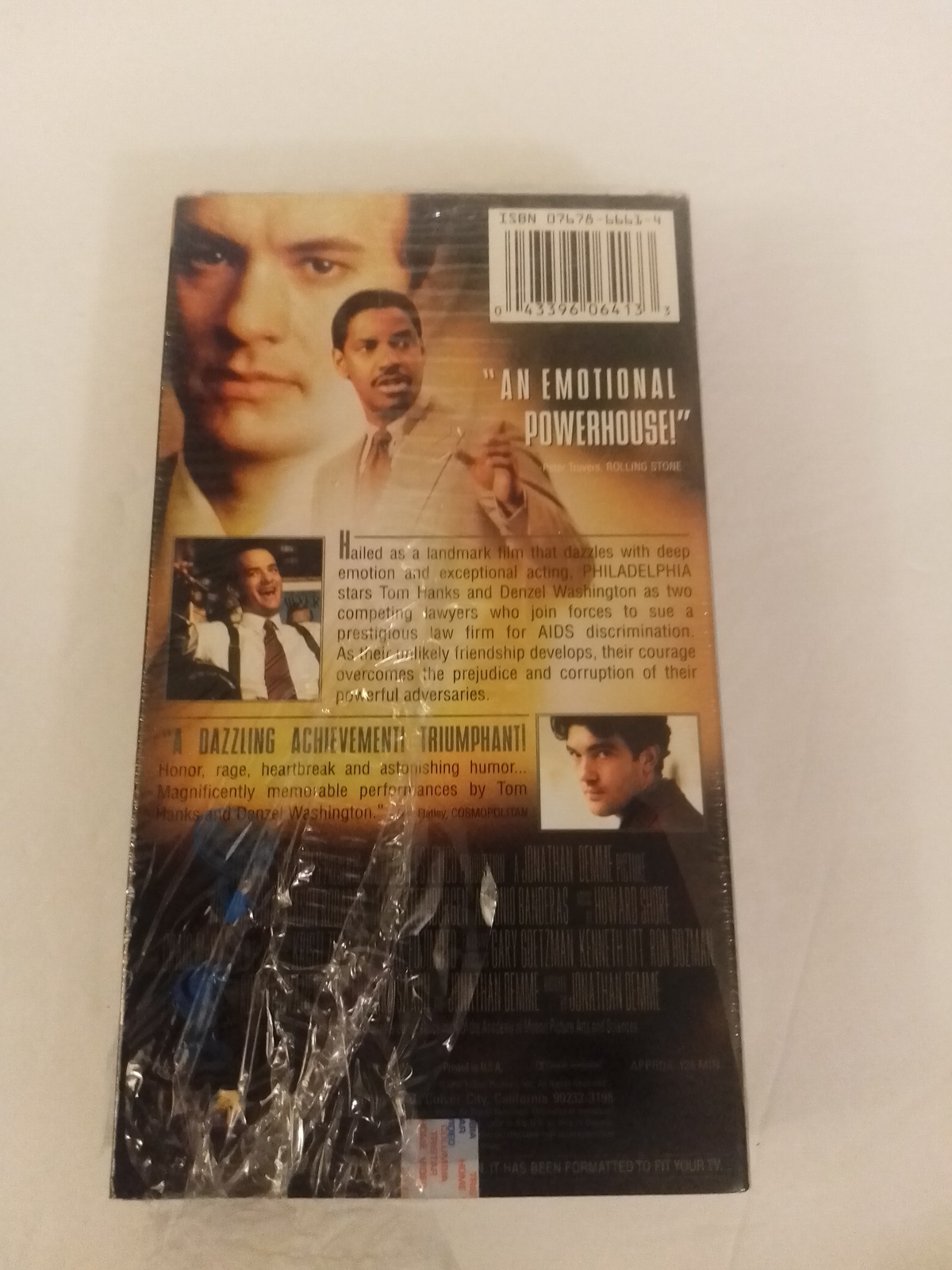 Tom Hanks Denzel Washington Philadelphia 2000 VHS Video Cassette Like ...