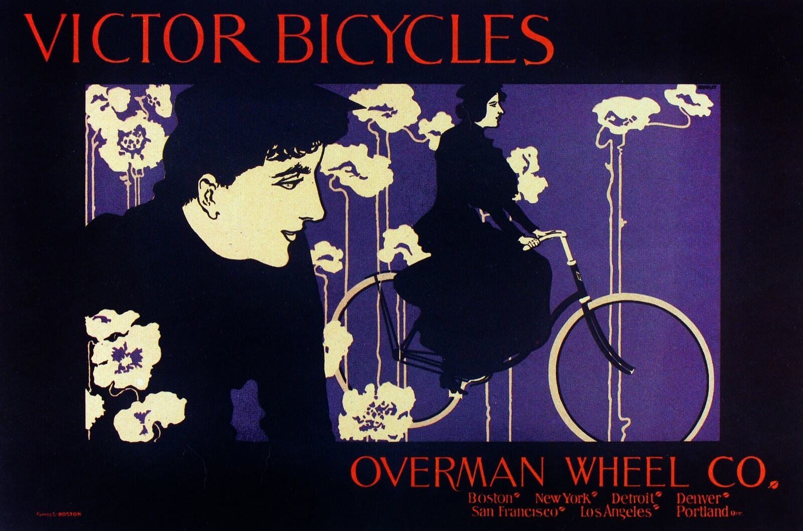 2137 Victor Bicycles Ad Art Decoration POSTER.Graphics to decorate home ...
