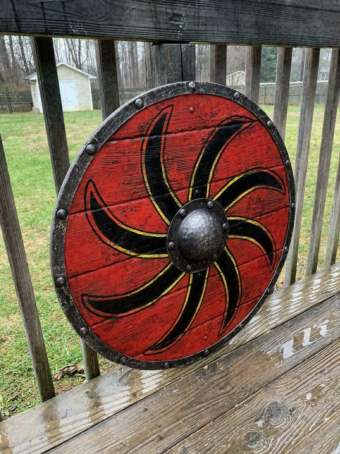 Medieval Ivar the Boneless Authentic Battleworn Viking shield Viking ...