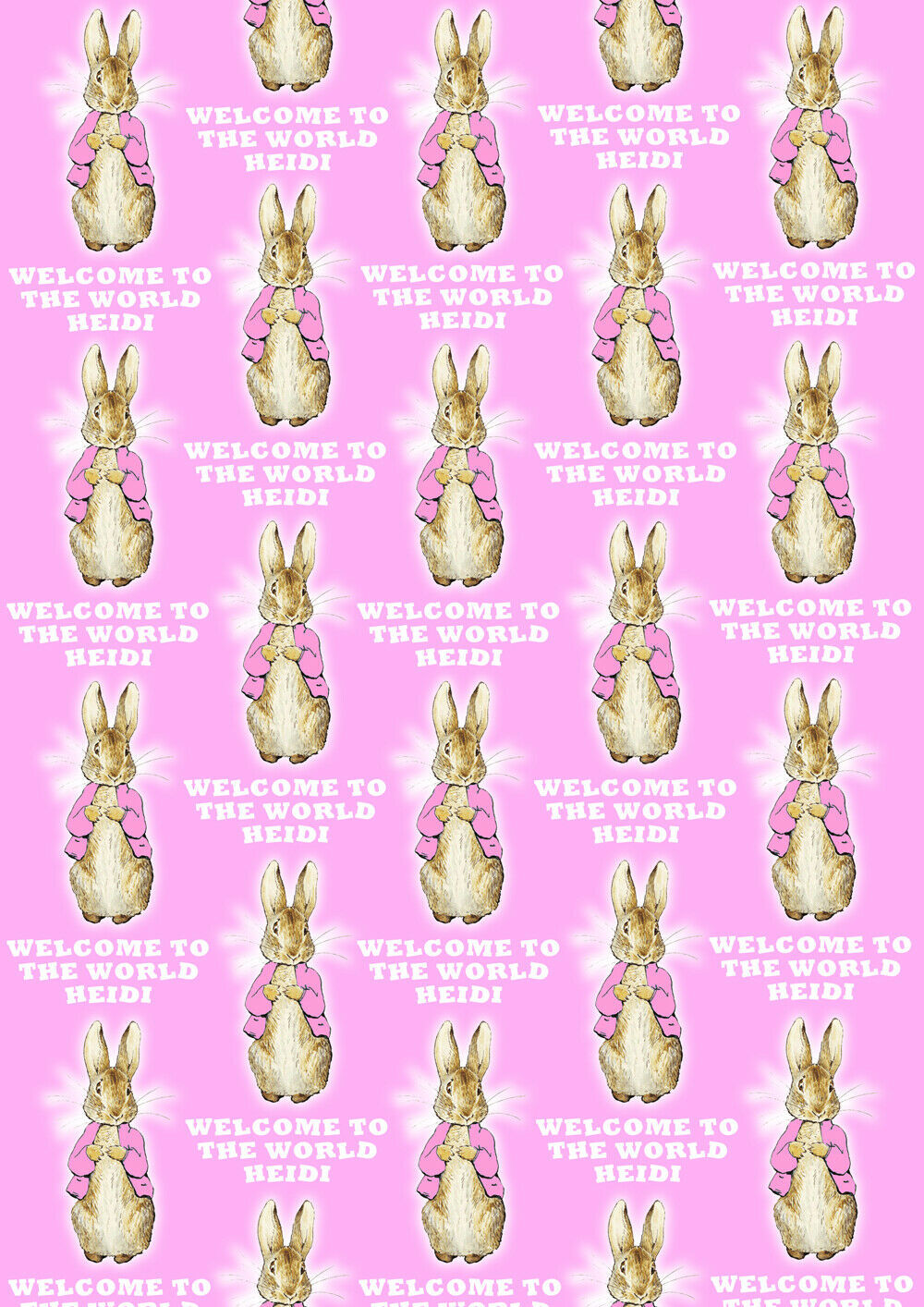 Peter Rabbit Personalised Gift Wrap - Peter Rabbit Girls Wrapping Paper ...