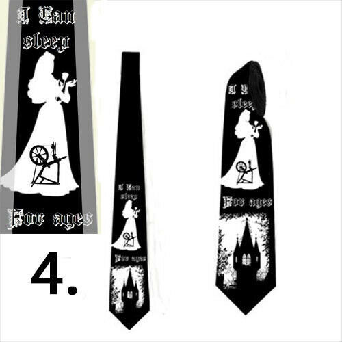 Necktie with sleeping beauty Cinderella beauty and the beast original ...