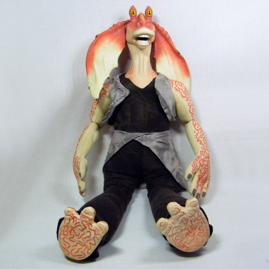 Star Wars JAR JAR BINKS 22" Plush Talking Figure and Alarm Clock ...