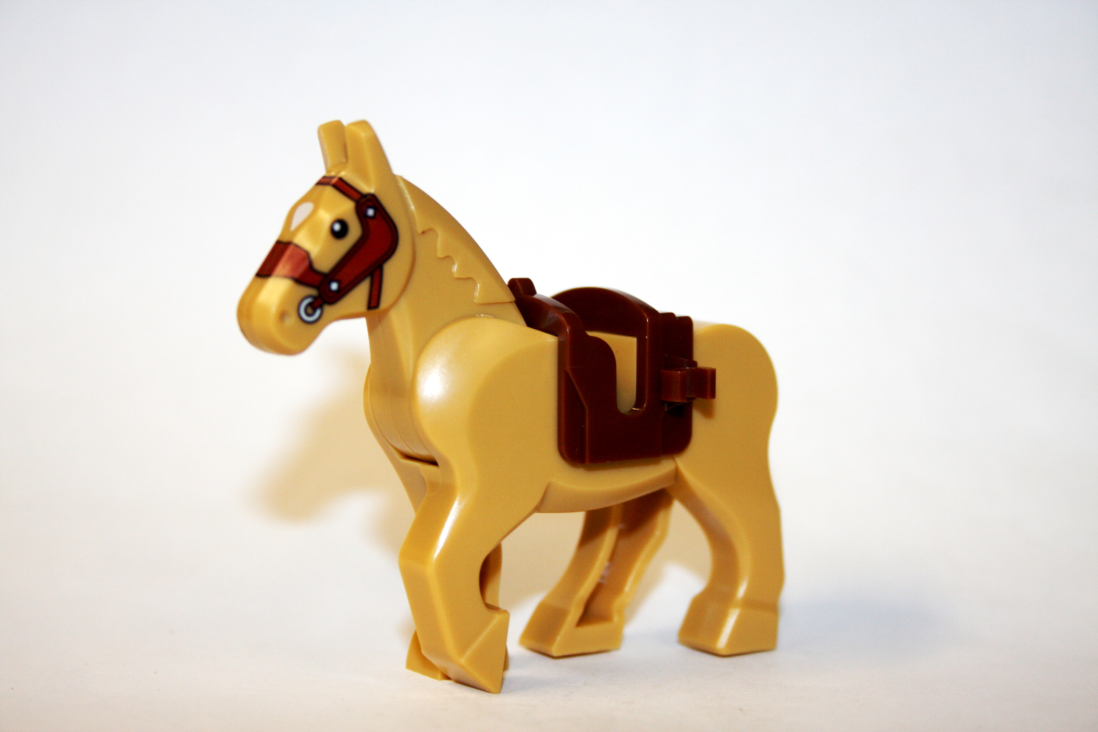 Palomino Horse With Saddle Animal Custom Minifigures - LEGO (R) Minifigures